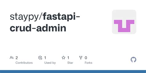 Compare · Staypyfastapi Crud Admin · Github