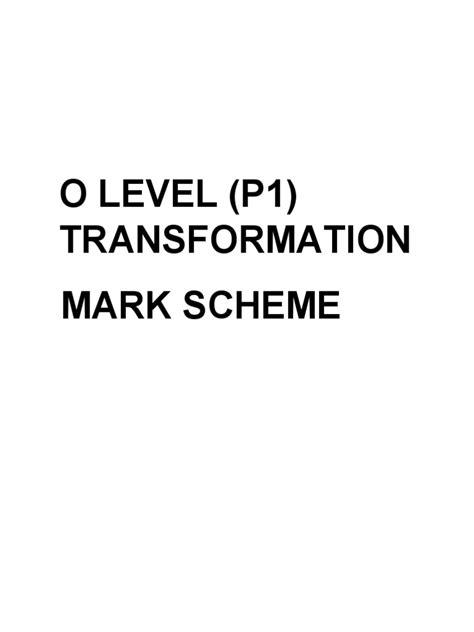 Mark Scheme Pdf Cartesian Coordinate System Geometric Shapes