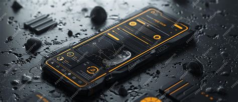 Ui Design Proposal For Smartphone Dark Theme Premium Ai Generated Image