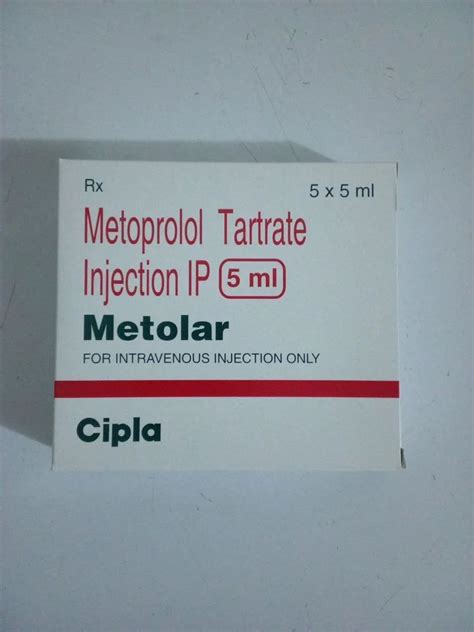 5ml Metoprolol Injection Ip At Rs 600 Stripe Rangareddy Id