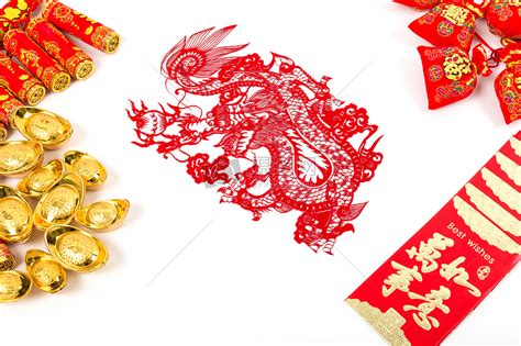 中国春节传统饰品排列摆拍高清图片下载 正版图片500154910 摄图网