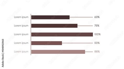 Infographic Horizontal Bar Graph With Full Controls Stock Template Adobe Stock