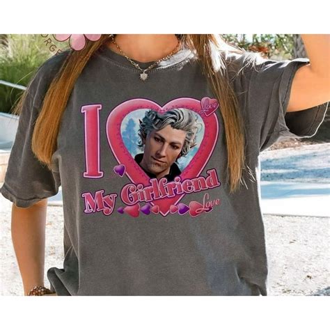 Astarion I Love My Girlfriend Inspired Tshirt Astarion Baldurs Gate 3