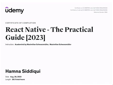 Hamna Siddiqui On Linkedin Im Happy To Share That Ive Completed This