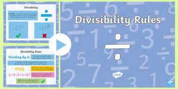 Divisibility Rules PowerPoint Scottish Teacher Made