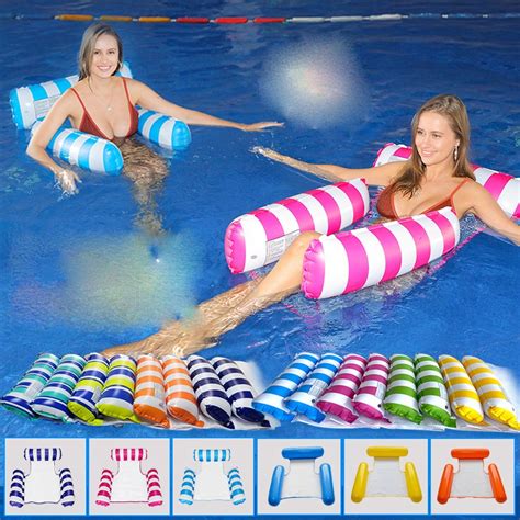 Pvc Summer Inflatable Foldable Float Row Water Hammock Swimming Pool