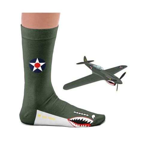 P 40 Warhawk Plane Socks Ten Tiny Toes Socks