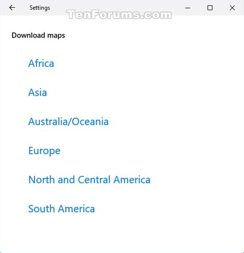 Download Offline Maps In Windows 10 Tutorials