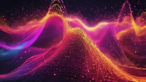 Premium Ai Image Abstract Music Background Big Data Particle Flow