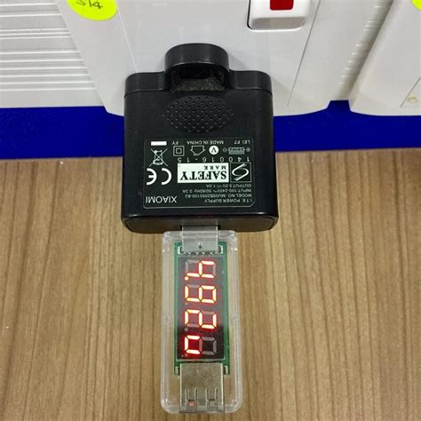 USB Volt Current Meter With Display Straight