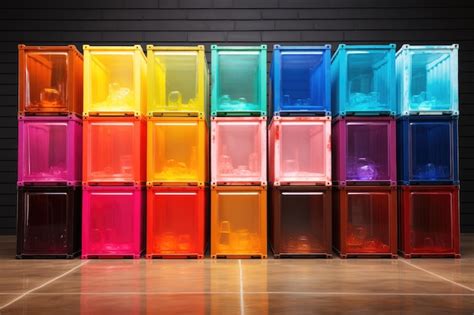 Premium Photo Generated Illustration Stacked Cargo Containers In Port