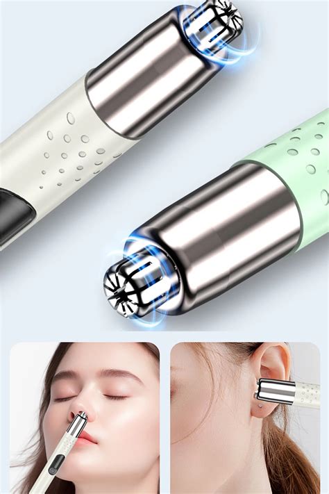 휴대용 방수 Usb 충전식 미니 전원 디스플레이 코 헤어 트리머 남녀 공용 핸드폰닷컴