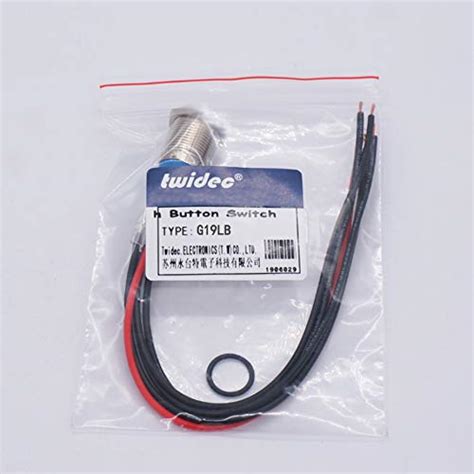 Gebildet 12V 24V 19mm Pre Wiring Momentary Waterproof Speaker Horn Push