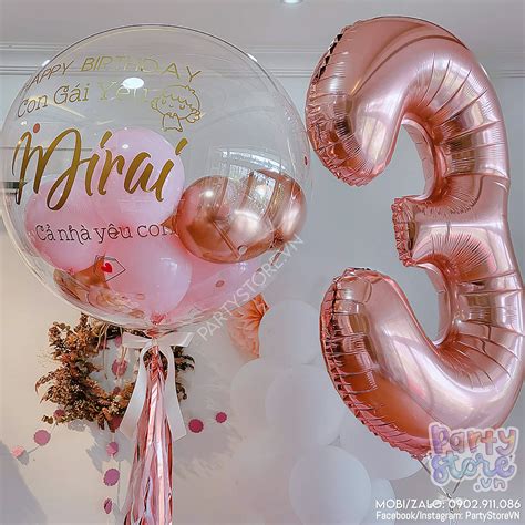 Bóng bay Jumbo Heli màu hồng chrome hồng pastel bóng số tuổi rose