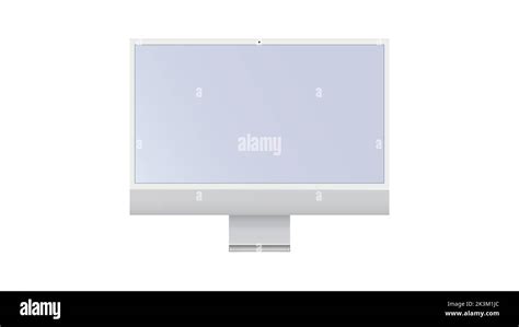 Realistic Computer Display Mockup Monitor Screen Vector Mockup Electronic Device Mockup