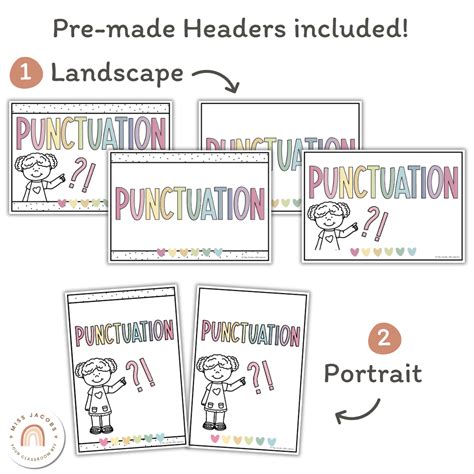 Punctuation Posters Pastel Classroom Theme Miss Jacobs Default Title