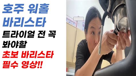 호주 워홀 바리스타 면접 전 필수 시청 호주 취업 호주 카페 트라이얼전 봐야할 영상 Youtube