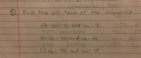 Answered M Find The Nth Term Of The Sequence A… Bartleby
