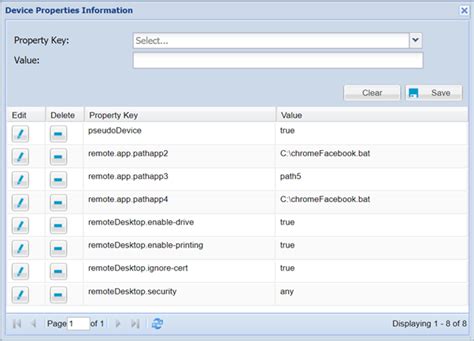 RDP Device Properties Single Connect Reference Guide