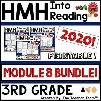 HMH Into Reading 3rd Grade Module 8 Supplement Printable Bundle