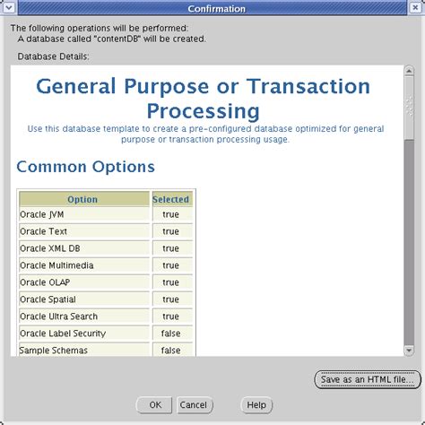 Creating And Configuring An Oracle G Database