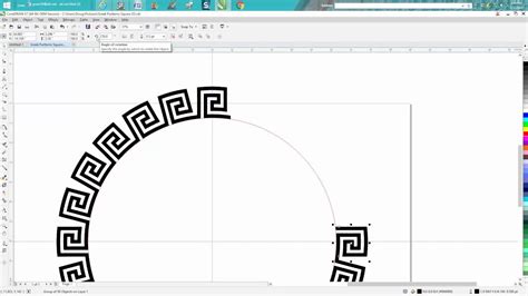 Corel Draw Tips And Tricks Greek Pattern Round Simple In 2025 Logo