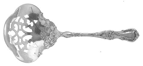 Floral Silverplate 1902 Solid Bon Bon Spoon By Wallace Silver