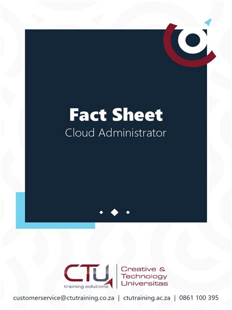 Oc Cloud Administrator Fact Sheet 2024 Pdf Cloud Computing Textbook