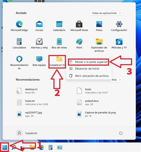 Como Anclar Una Carpeta En Menú De Inicio en Windows
