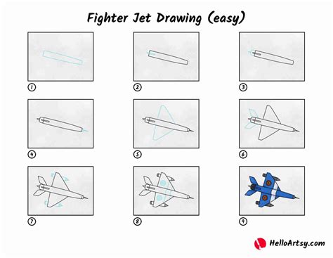 Fighter Jet Drawing Easy Helloartsy