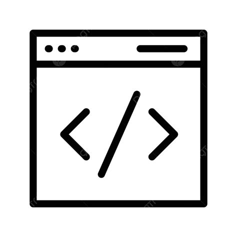 Programming Line Website Web Page Vector Line Website Web Page PNG And Vector With