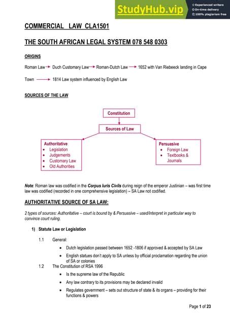 Authoritative Source Of Sa Law Pdf