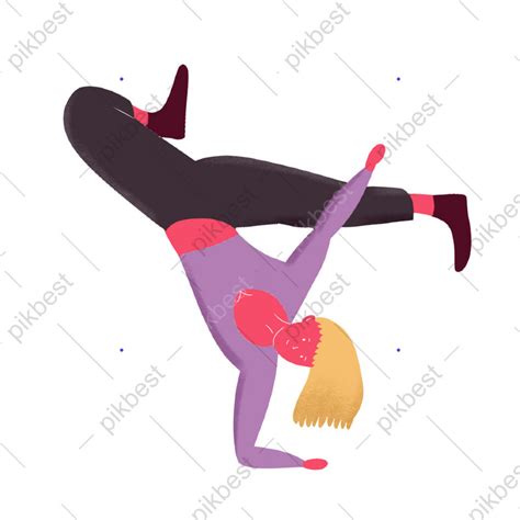 Drawing Cartoon Vector Girl Dancing Street Dance Psd Png Images Free