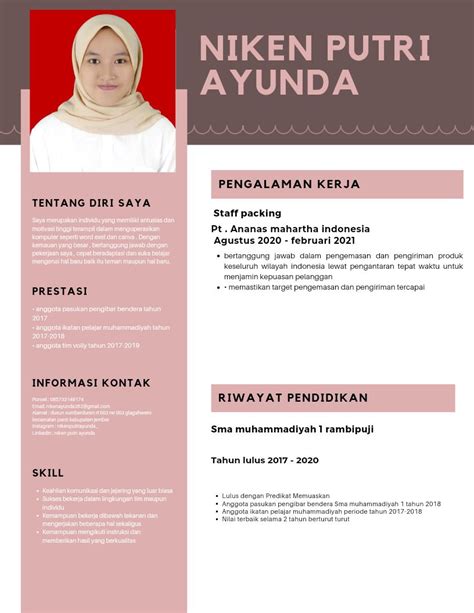 Niken Putri Ayunda On Linkedin Yth Bapakibu Hrd Di Tempat Perkenalkan