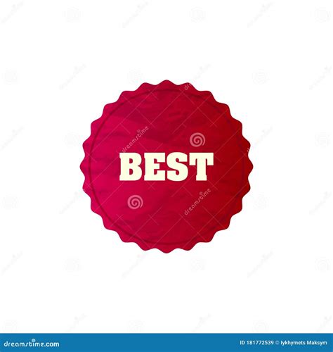 Vector Illustration Of Red Seal On White Background Stock Eps10 Stock