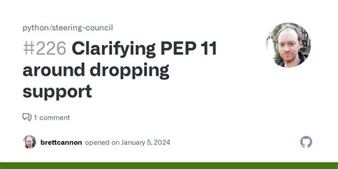 Clarifying Pep 11 Around Dropping Support · Issue 226 · Python
