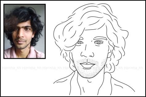 Draw A Minimalist Line Art Portrait From Your Photo By Haritha Kh Fiverr