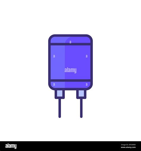 Capacitor Icon On White Vector Stock Vector Image And Art Alamy