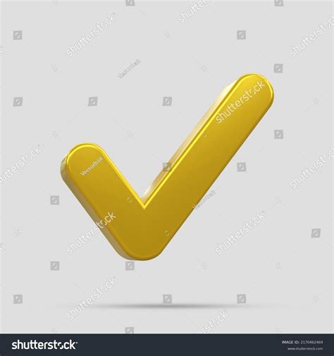 Ilustrasi Stok Approved Sign 3d Check Mark Ui 2170462469 Shutterstock