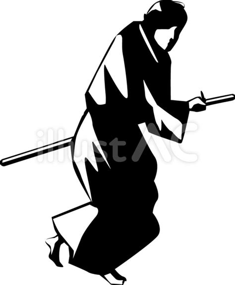 侍 武士 刀 着物 ちょんまげイラスト No 22943524｜無料イラスト・フリー素材なら「イラストac」
