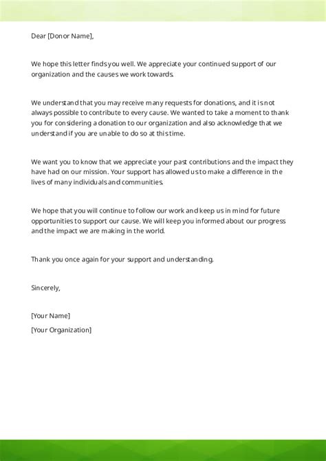 Asking For Donation Letter Exle Infoupdate Org