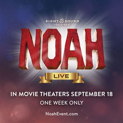 Noah Live On Stage Sight And Sound Theatres Lancaster Pa