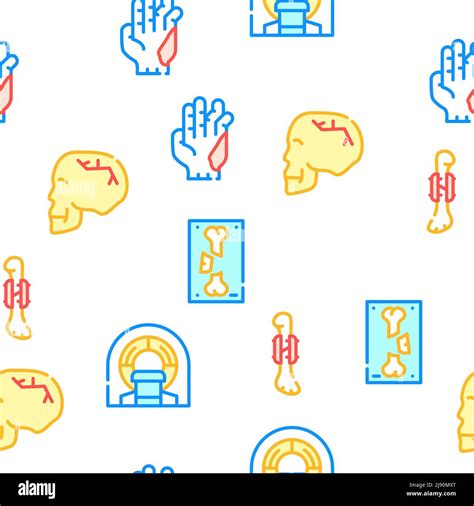 Fracture Accident Collection Icons Set Isolated Illustration Stock Vector Image And Art Alamy