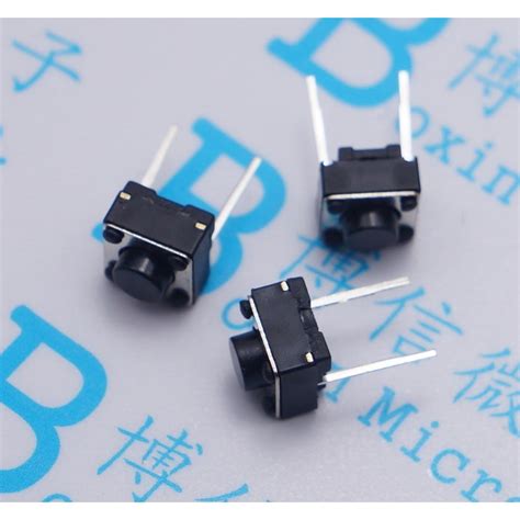中兩腳 6 6 5mm輕觸開關 6 6 5 微動開關 按鍵開關 直插中兩腳 蝦皮購物