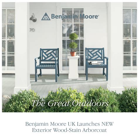 Press Release Benjamin Moore Uk Launches New Exterior Wood Stain Arborcoat