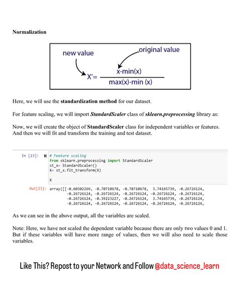 Data Science Machine Learning Ai 🎯300k 📍feature Scaling In Machine Learning Cheatsheet