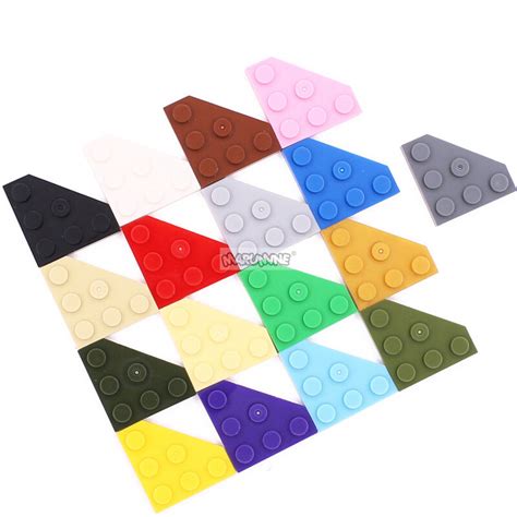 Marumine Moc Blocks Bricks 2450 Wedge Plate 3x3 Cut Corner Compatible