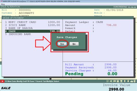 How To Enable Mode Of Payment In Marg Software