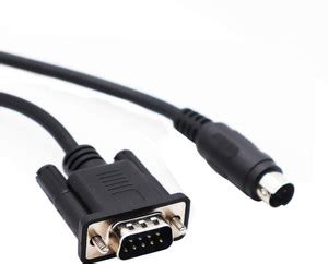 Mak World Reversible USB 2 0 3 M PLC Programming Cable 8P Mini Din Male To DB9 RS232 Male Mak