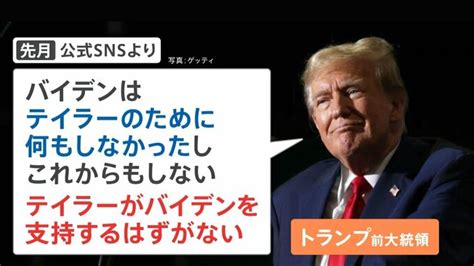 アメリカ大統領選挙「スーパーチューズデー」でトランプ前大統領が圧勝も…大きな壁は世界の歌姫テイラー・スウィフト？【nスタ解説】 Tbs